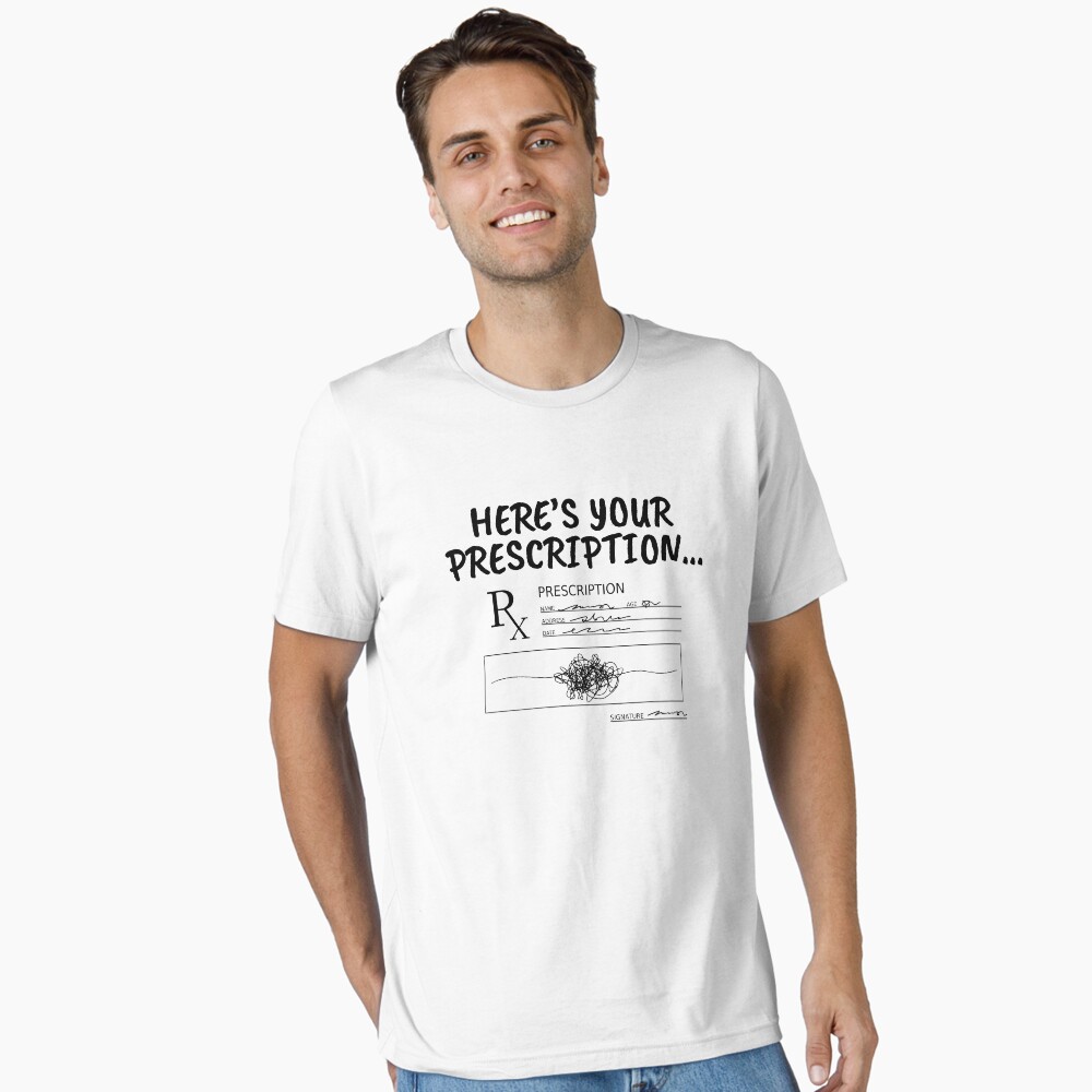 "Funny Doctor Handwriting Scribble | Here’s Your Prescription" Poster ...