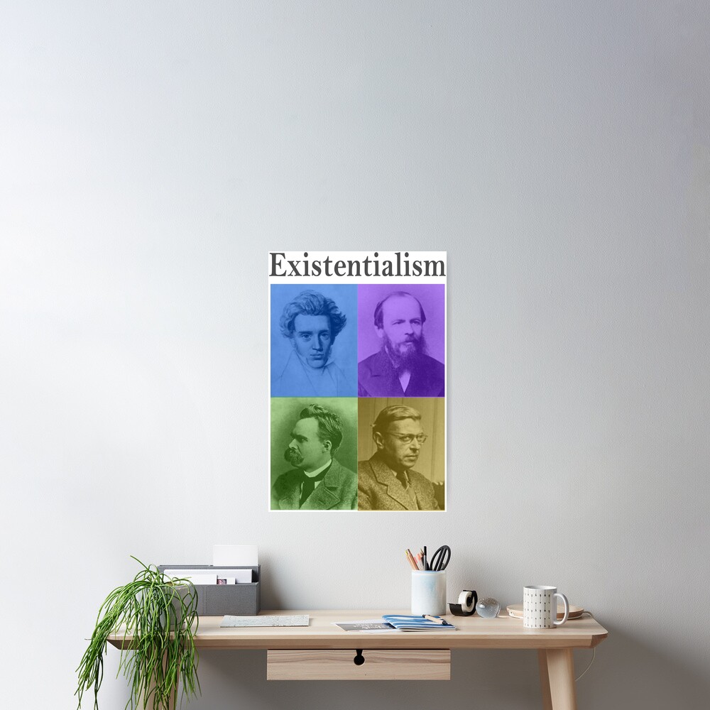 "Existenzialismus, Kierkegaard, Dostojewski, Nietzsche, Sartre" Poster ...