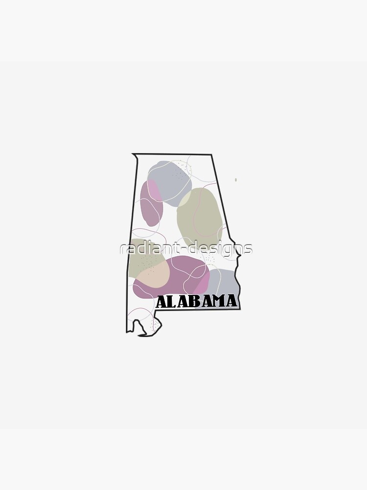 "Alabama Abstract State" Poster for Sale by radiant-designs | Redbubble