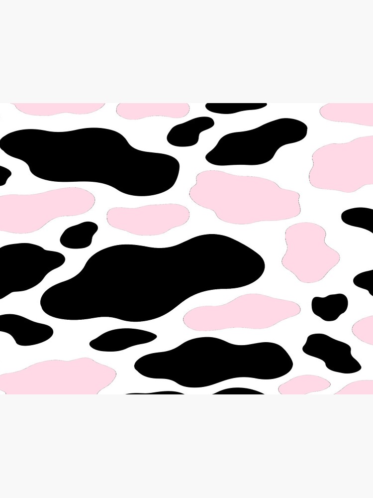 "pink and black cow print " Sticker for Sale by smilinsummer | Redbubble
