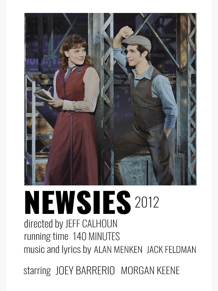 Newsies Closing Tour Musical Poster Premium Matte Vertical Poster sold ...