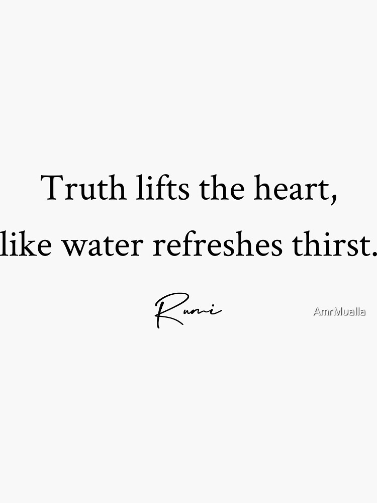 "Rumi Water" Sticker for Sale by AmrMualla | Redbubble