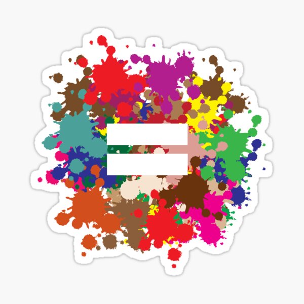 "Equality Symbol" Sticker for Sale by caytonunderwood | Redbubble