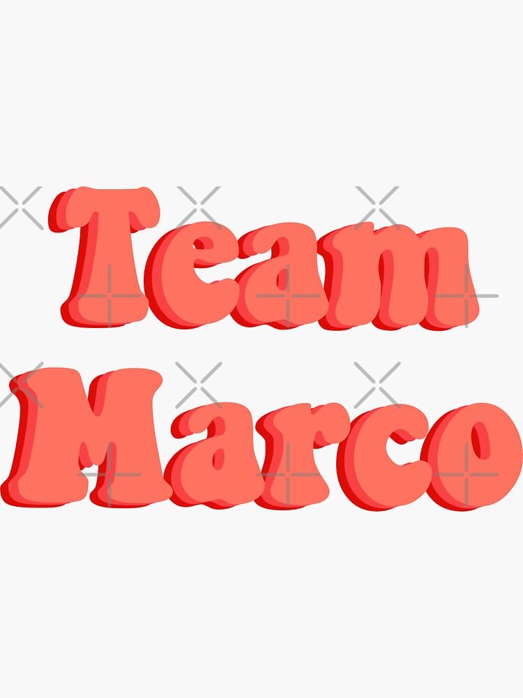 "Team Marco, Kissing Booth 2 " Sticker for Sale by PattyGrace | Redbubble