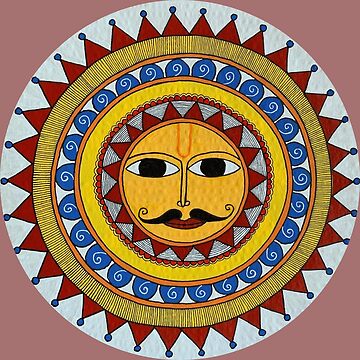 "Madhubani Painting of Sun (Madhubani Art)" Journal for Sale by ...