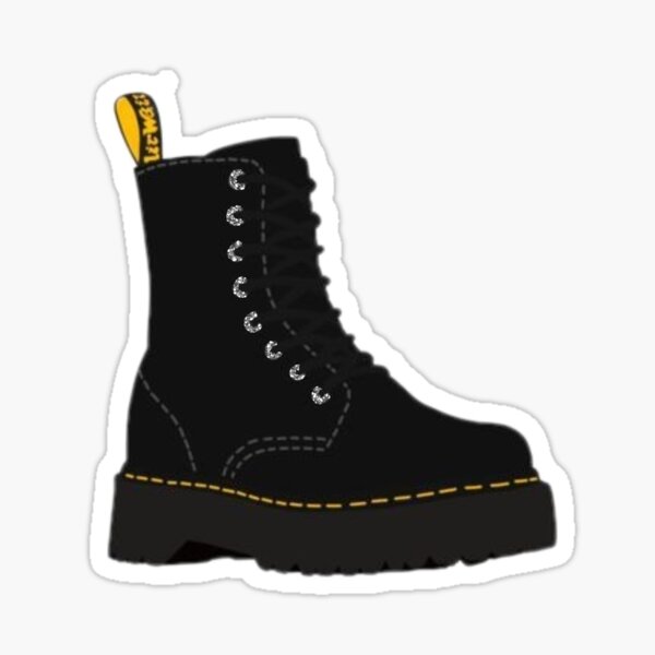 "Glitter Doc Marten Boots" Sticker for Sale by tati-designss | Redbubble