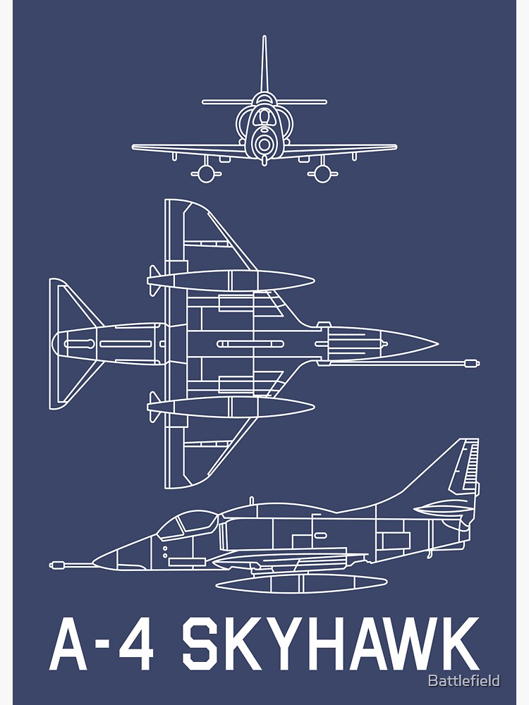 "A-4 Skyhawk American Military Light Attack Jet Plane Airplane ...