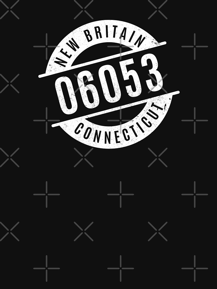 "New Britain Connecticut 06053 Zip Code" T-shirt by creativecurly ...