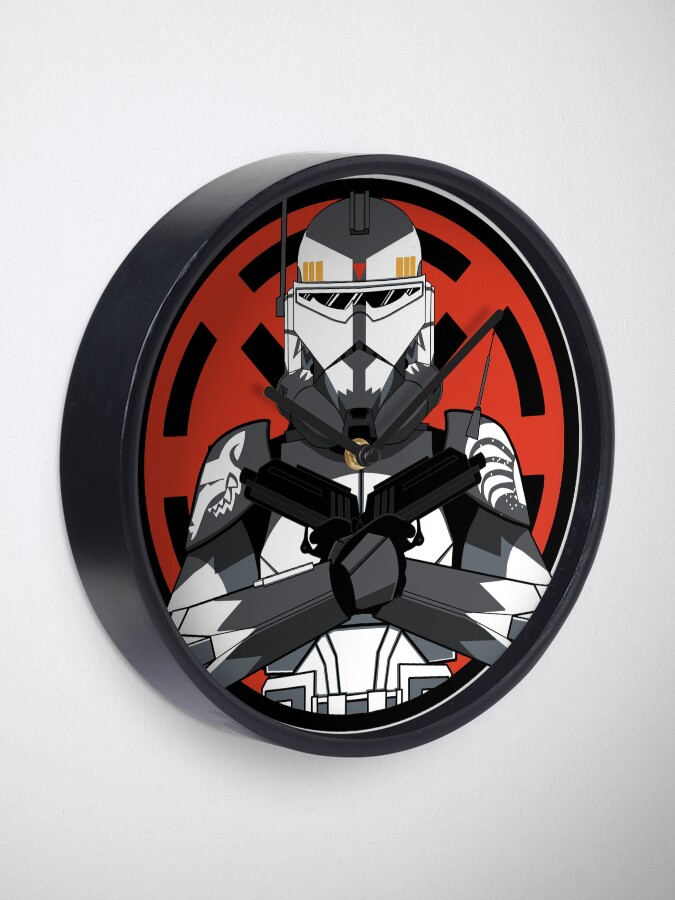 "Commander Wolffe CT" Clock by MyDarkerAngel | Redbubble