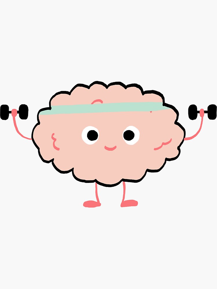"Brain Workout" Sticker for Sale by eneville1015 | Redbubble