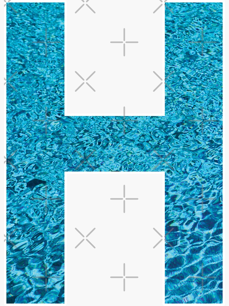 H Letter In Water