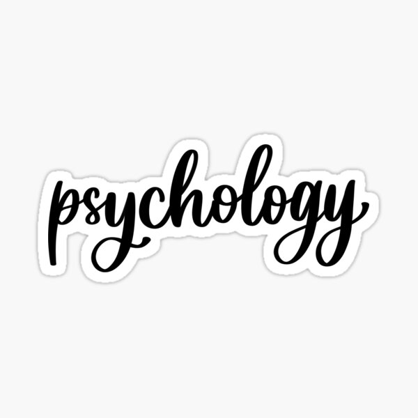 "Psychology Folder/Binder" Sticker for Sale by RT-Lettering | Redbubble