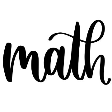 "Math - Folder/Binder" Sticker for Sale by RT-Lettering | Redbubble