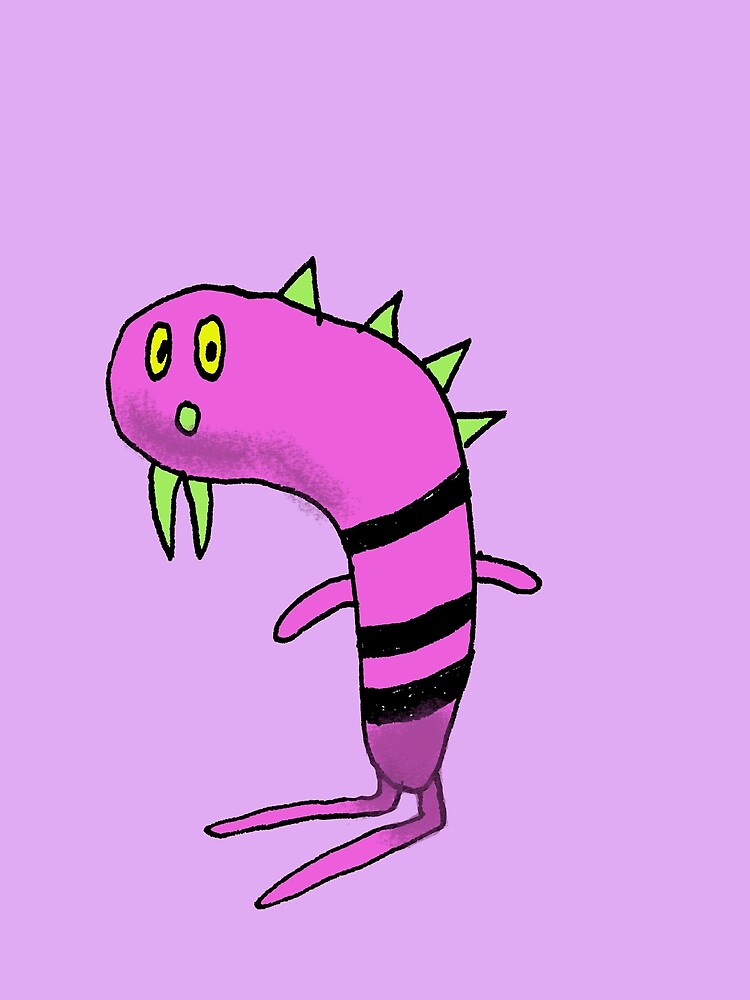 Póster «Personaje de dibujos animados alienígena monstruo morado» de ...