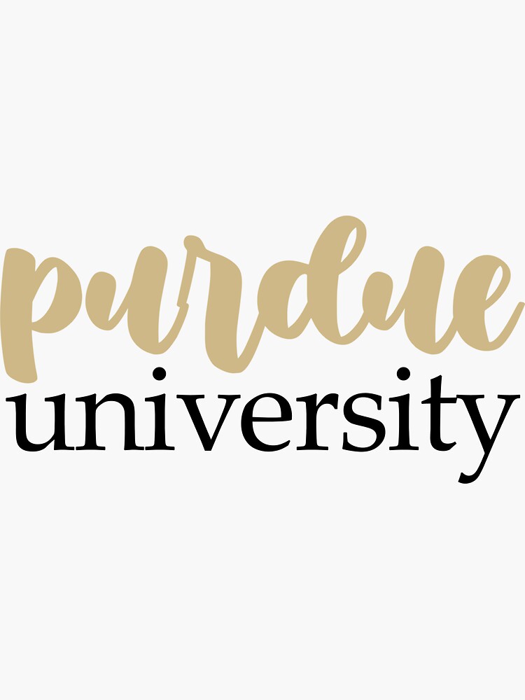 "Purdue University" Sticker for Sale by kayleeoconnor | Redbubble