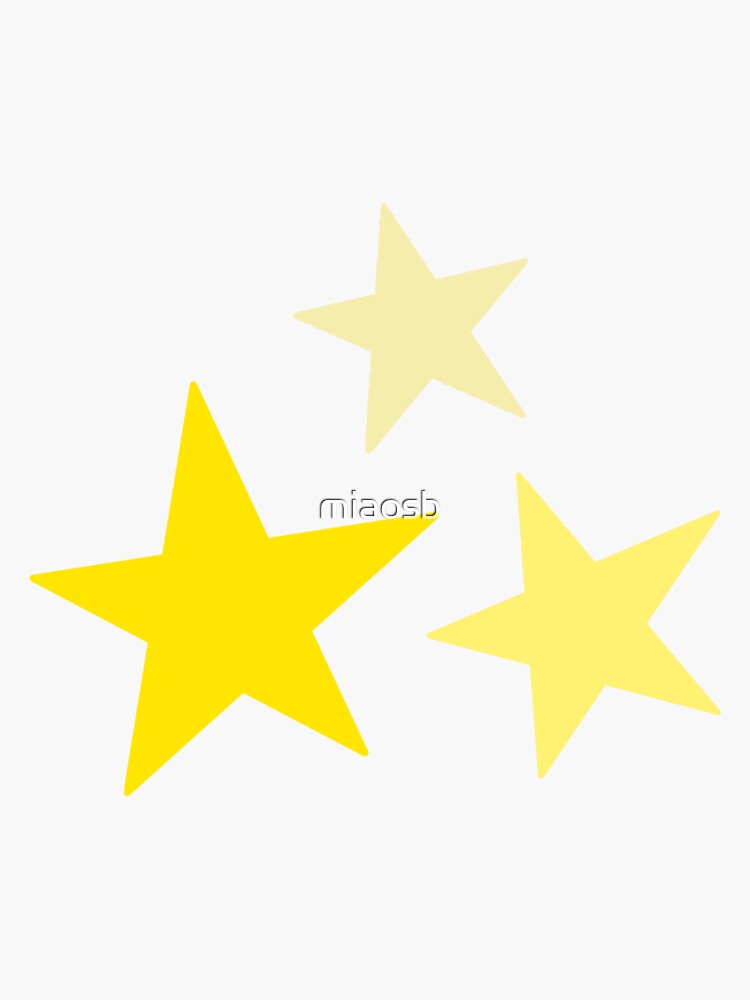 "Yellow Stars Set" Sticker for Sale by miaosb | Redbubble