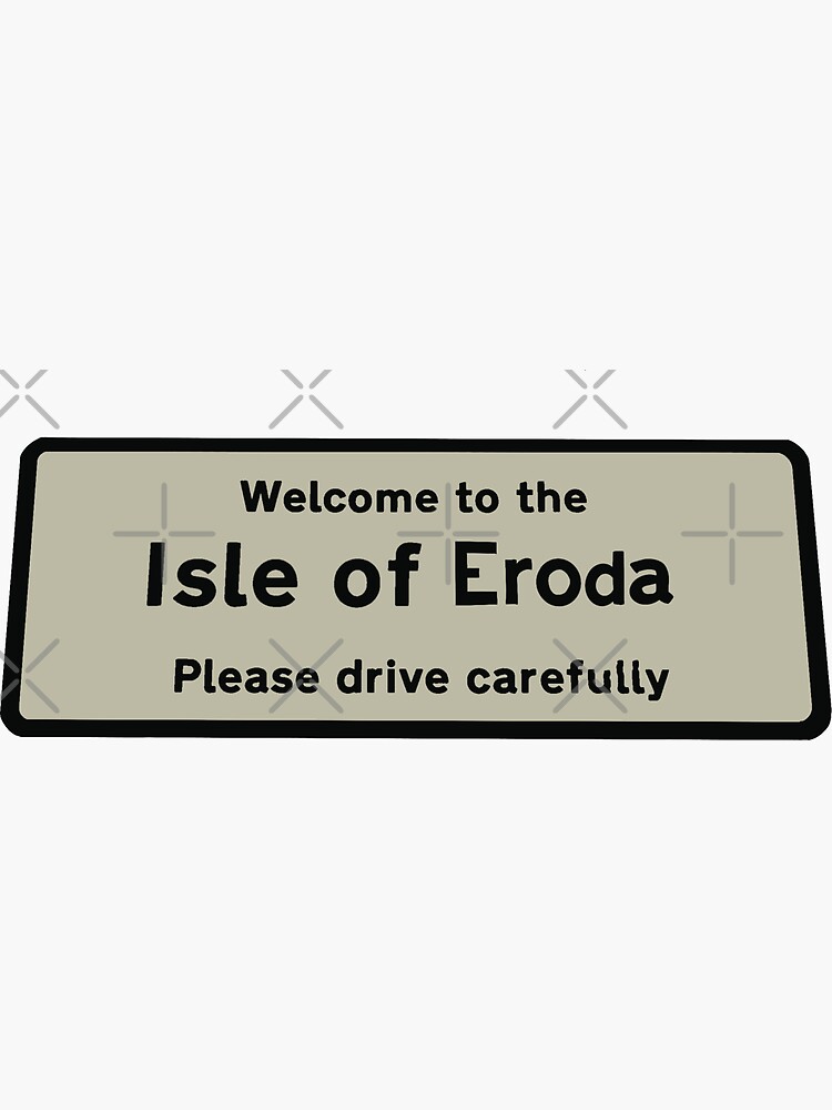 "Welcome to Eroda" Sticker for Sale by samhn19 | Redbubble