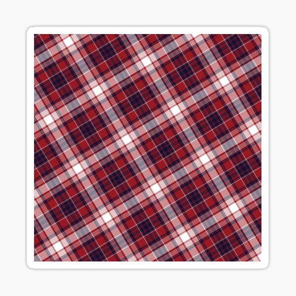 "Kariertes Muster aus rotem und weißem Karo" Sticker von ...