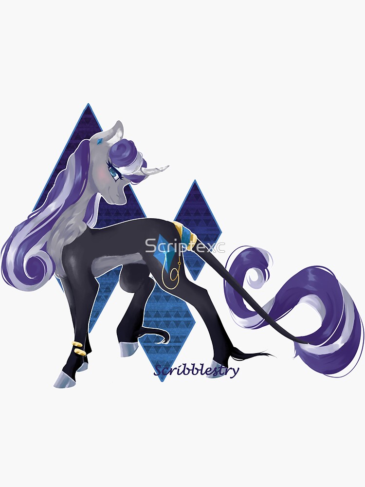 "MLP Rarity Redesign" Sticker by Scriptexc | Redbubble