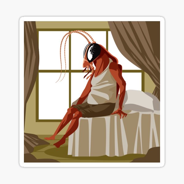 "metamorphosis cockroach" Sticker for Sale by matintheworld | Redbubble