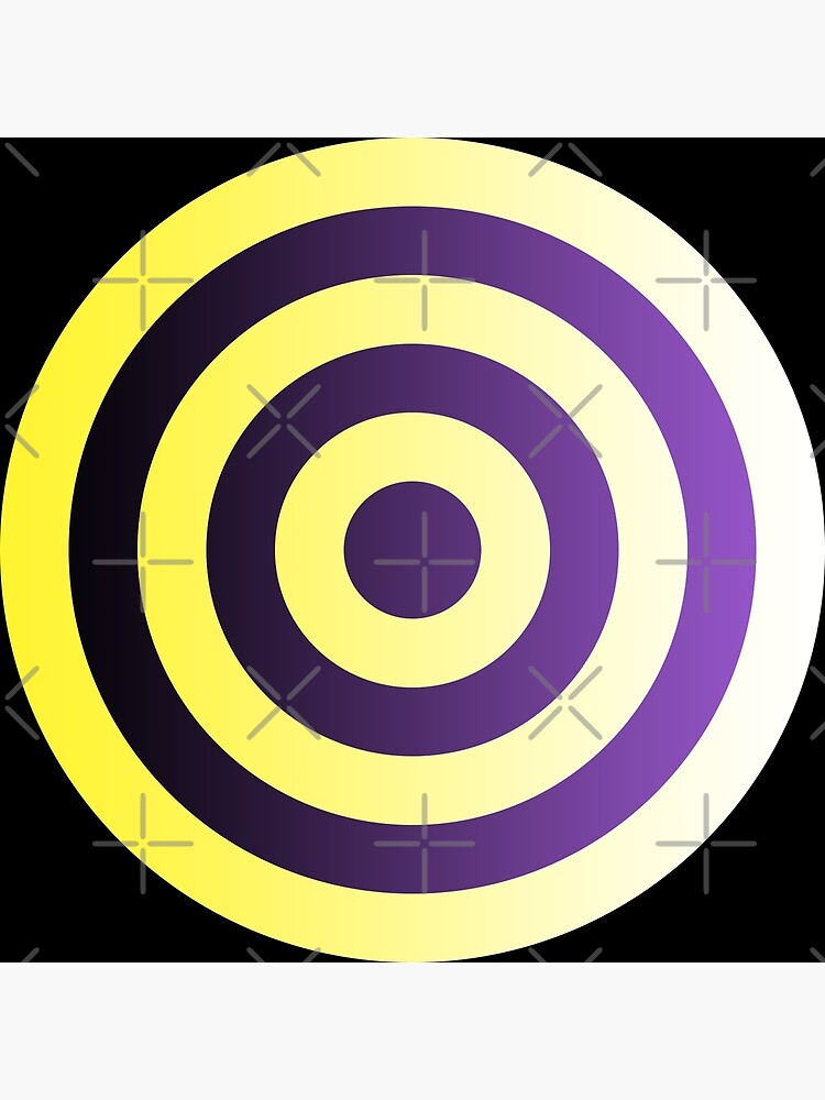 Lámina fotográfica «Bandera de orgullo no binaria, en un círculo y sin ...