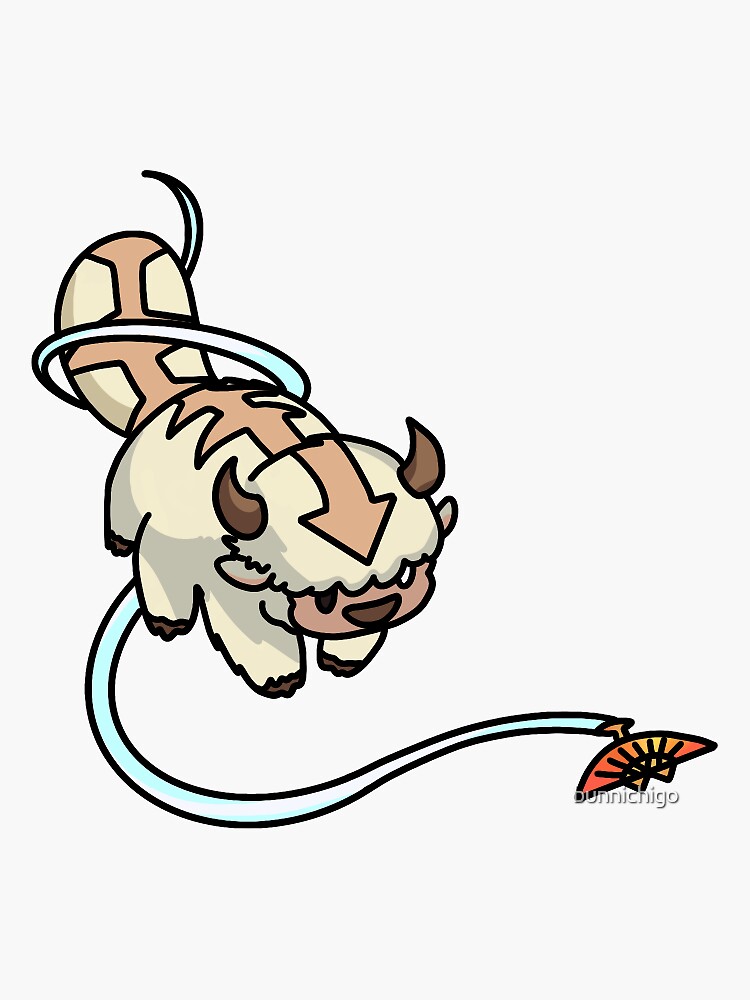 "Avatar The Last Airbender: Flying Appa" Sticker for Sale by raniprohm ...