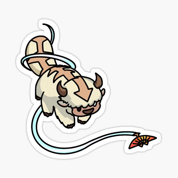 "Avatar The Last Airbender: Flying Appa" Sticker for Sale by raniprohm ...