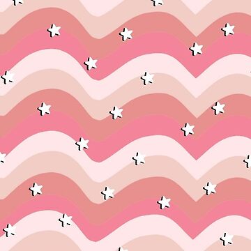 "Cute Pink Color Stars" Spiral Notebook for Sale by spillthebeenz ...