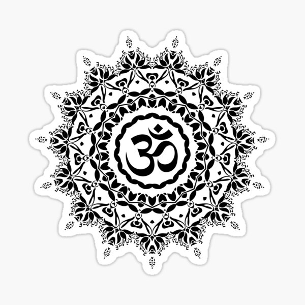"Om Aum" Sticker by Athira-A | Redbubble