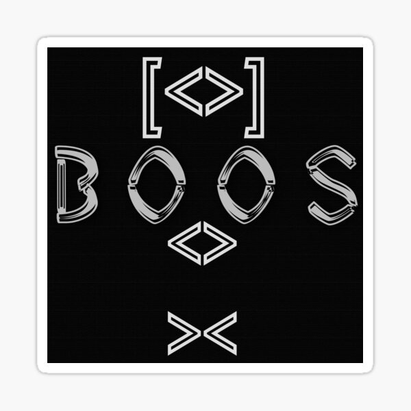 "Boos desing ." Sticker for Sale by Babahu96 | Redbubble