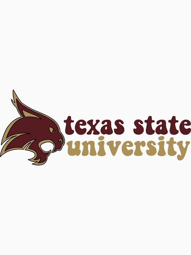"txst uni bobcat" Sticker for Sale by nadiasoufi | Redbubble