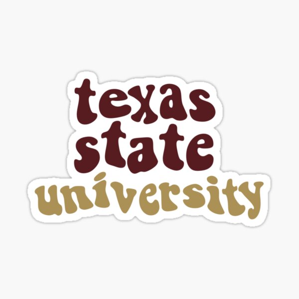 "groovy texas state pt.2 " Sticker for Sale by nadiasoufi | Redbubble
