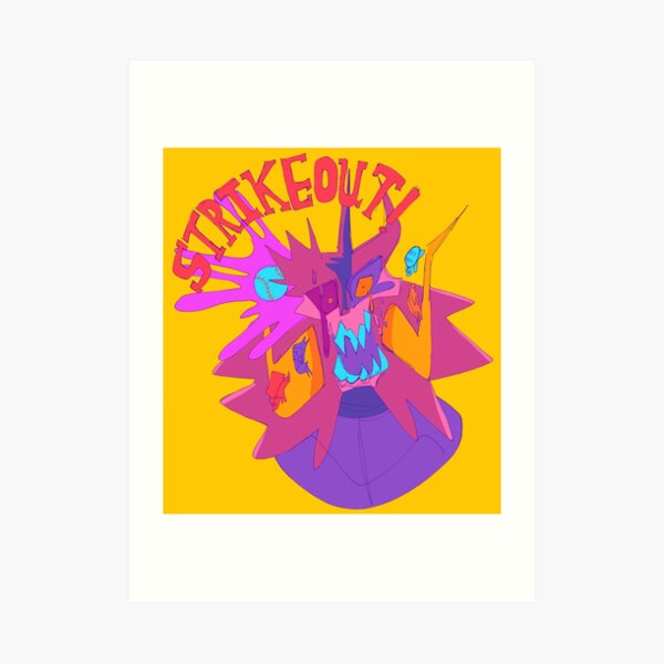 "Draxum Strikeout" Art Print for Sale by Mewnikitty | Redbubble