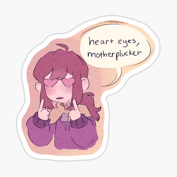"heart eyes hat kid" Sticker for Sale by BlobbyLobby | Redbubble