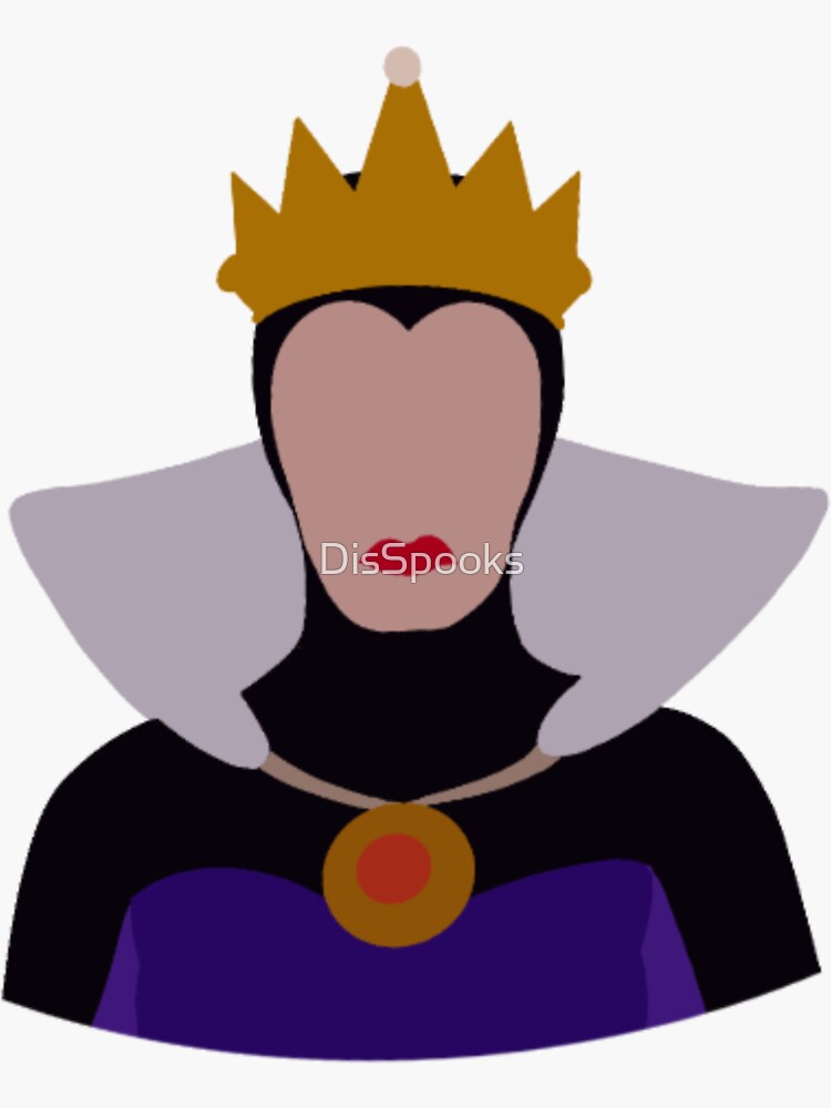 "Minimalist Evil Queen" Sticker for Sale by DisSpooks | Redbubble