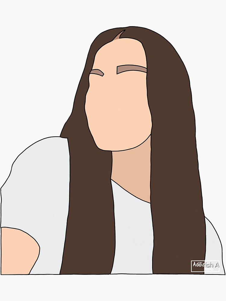 "Addison Rae Character" Sticker by memelover20 | Redbubble