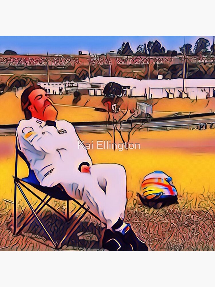 "Fernando Alonso deck chair" Poster by Kai-Ellington | Redbubble