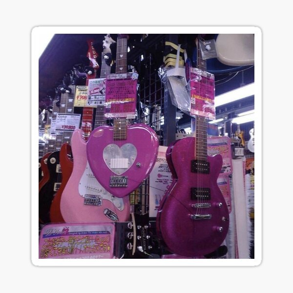 "y2k guitars" Sticker for Sale by antonettejiana | Redbubble