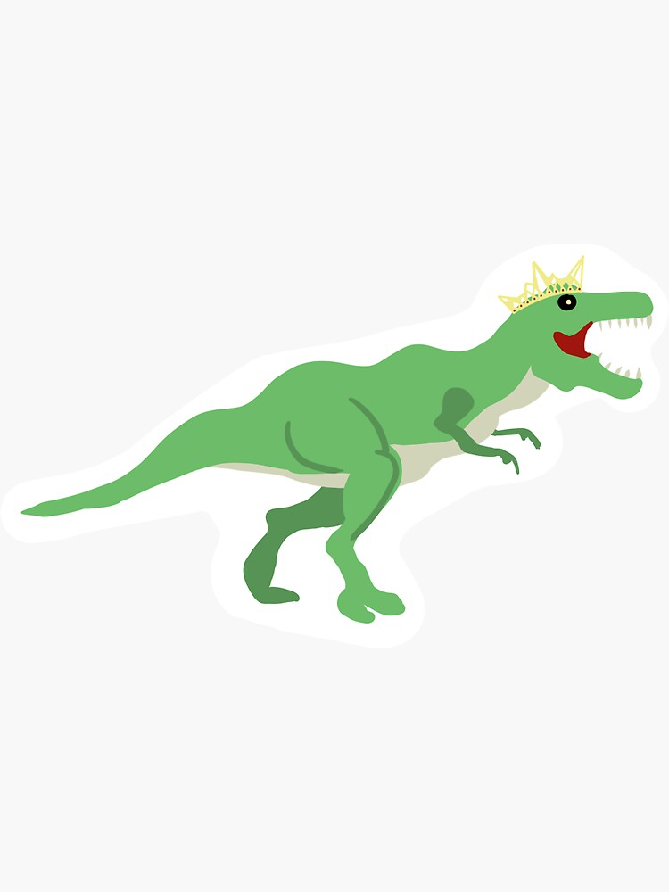 "Princess T-Rex" Sticker by Hiyotomdude | Redbubble