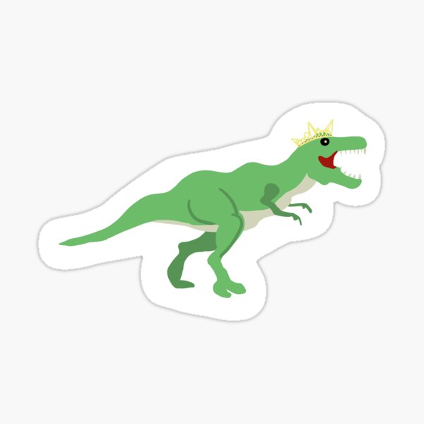 "Princess T-Rex" Sticker by Hiyotomdude | Redbubble