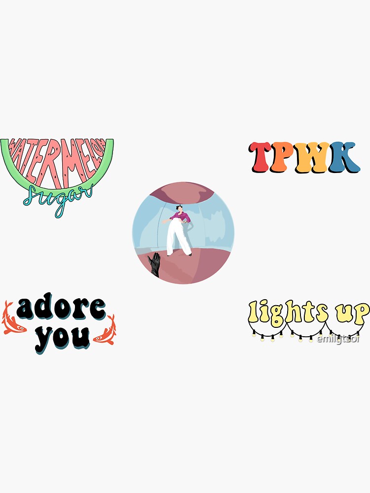 "harry styles sticker pack" Sticker for Sale by emilytsoi | Redbubble