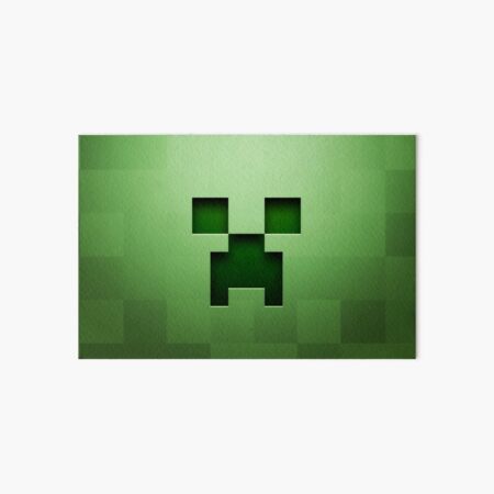 "Minecraft Face" Art Board Print for Sale by OneEyedSmile | Redbubble