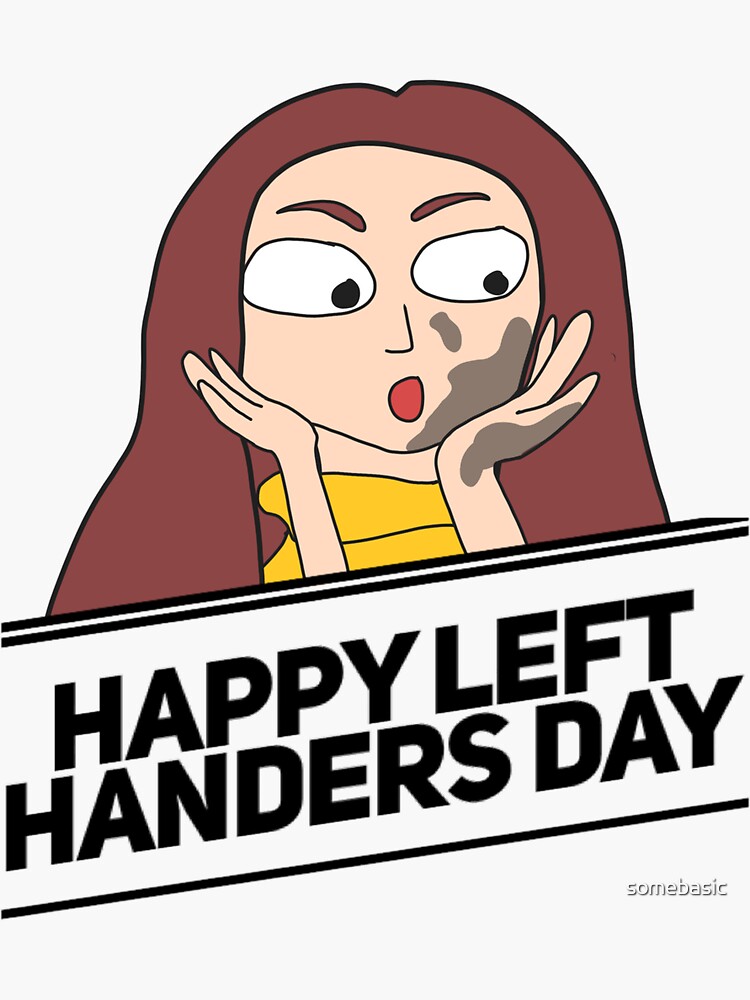 "Cute Girl Dirty Left Handed Hand" Sticker by somebasic | Redbubble