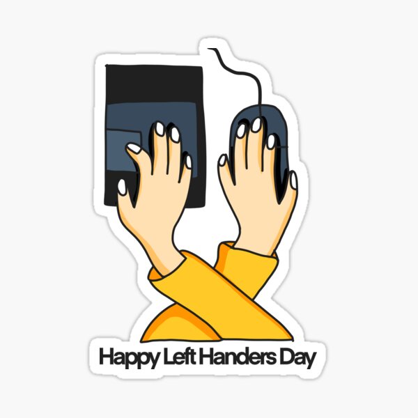 "Mouse For Left Handed People" Sticker by somebasic | Redbubble