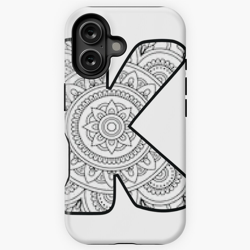 "Mandala letter K" Sticker for Sale by Joellennn | Redbubble