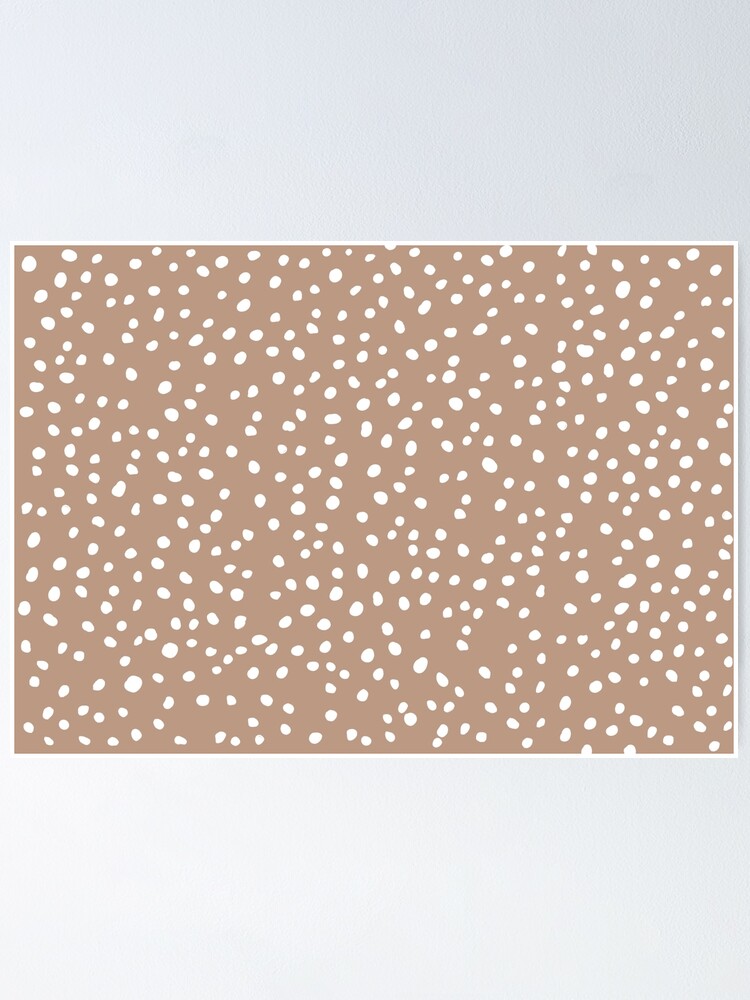 "Brown Aesthetic Dalmation Dots" Poster by millafrlan | Redbubble