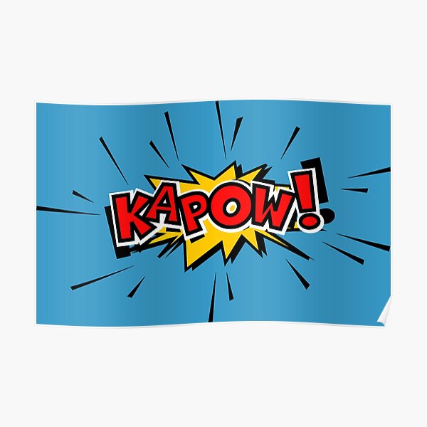 Póster «Kapow! Explosión estalló dibujos animados pop-art comic bubble ...