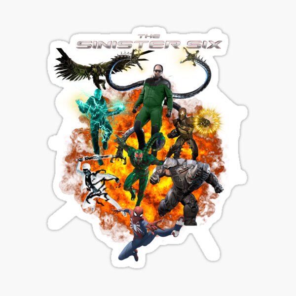 "sinister six" Sticker for Sale by Maram2020 | Redbubble