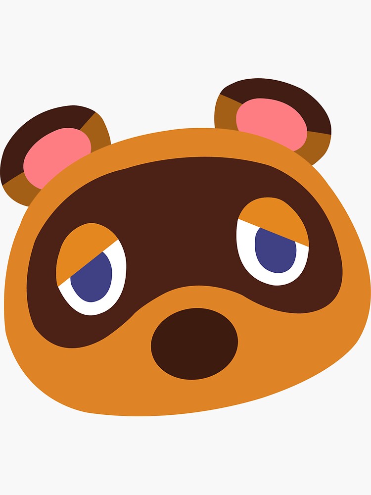 "Tom Nook Sticker Animal Crossing NPC New Horizons Cute" Sticker by ...