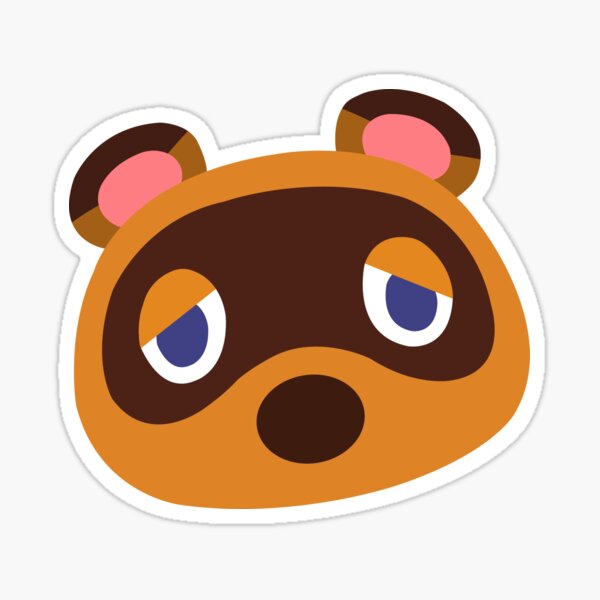 "Tom Nook Sticker Animal Crossing NPC New Horizons Cute" Sticker by ...